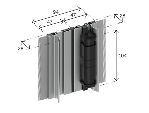 Aluminum roll-up fly screen - Kitlat