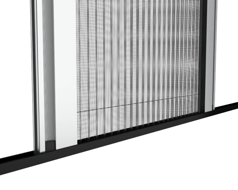 Double-opening pleated aluminum fly screen - Miniamby
