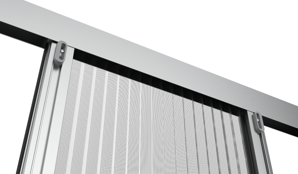 Pleated aluminum fly screen for large doors - Amby Maxi